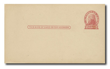 UX30 - 1918 2c Thomas Jefferson, Red, Buff, Die II, Postal Card ...