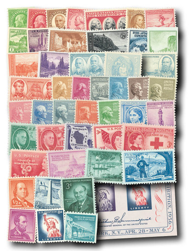 597//1080 - 1923-56 Starter Collection for American Heirloom Album ...