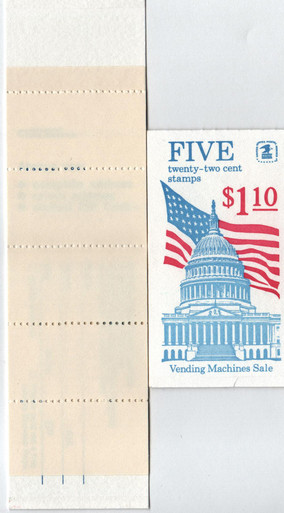 TDB32 - 1985 $1.10 Red & Blue, Flag Over Capital, Test Stamp Booklet ...