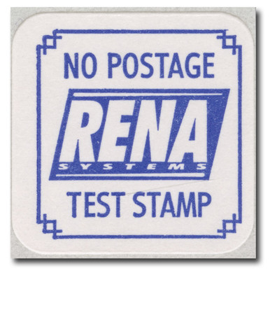 TD139 - 2006 Blue, RENA No Postage Test Stamp, Die Cut - Mystic Stamp ...