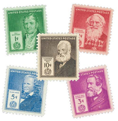 889-93 - 1940 Famous Americans Series: Inventors, Complete Set of 5 ...