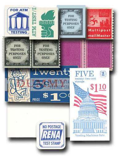 TD93//TDB89 - 1944-2006 Test Stamps, Collection of 54 - Mystic Stamp ...
