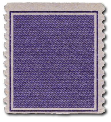 TD95 - 1954-56 Violet, Test Stamp, Framed Rectangle, Perf. 9.75 ...