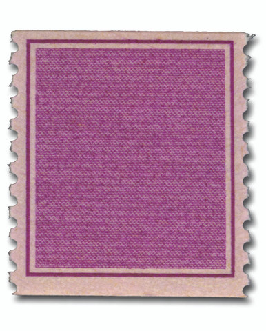 TD96 - 1954-56 Red Violet, Test Stamp, Framed Rectangle, Perf. 9.75 ...