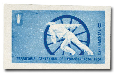 TD101 - 1954 Blue, Test Stamp, Nebraska Territorial Centennial ...