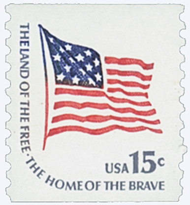 1618C - 1978 15c Americana Series: Fort McHenry, Coil - Mystic Stamp ...