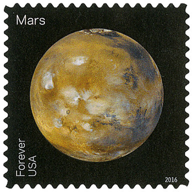 5072 - 2016 First-Class Forever Stamp - Views of Our Planets: Mars ...