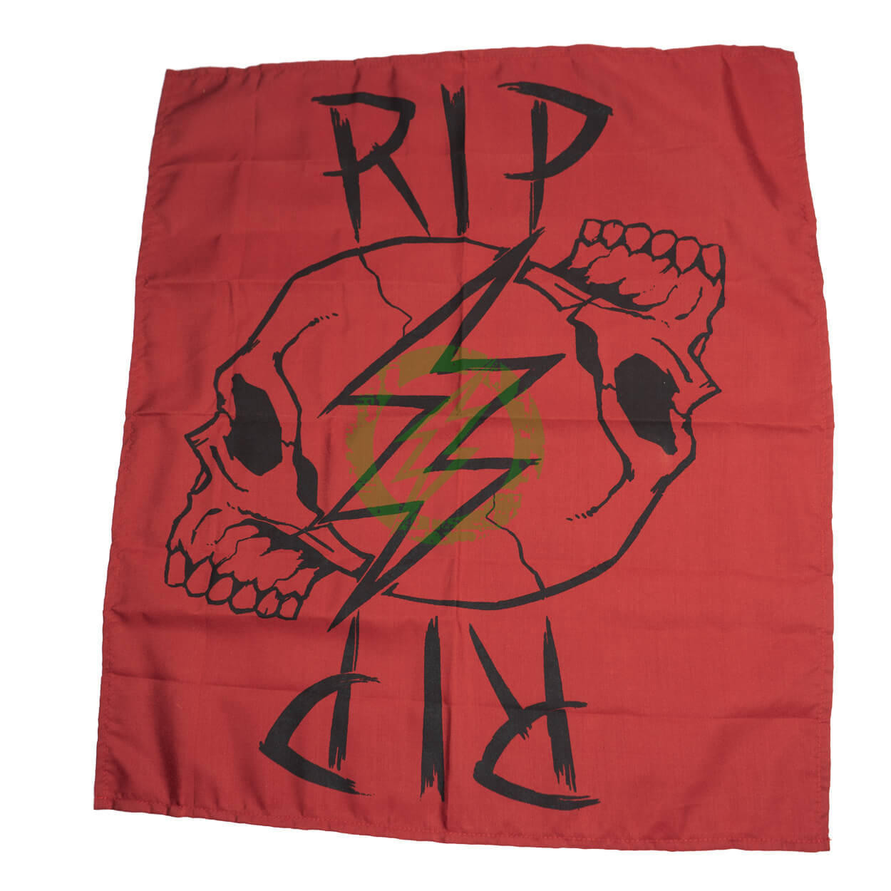 Amped Airsoft Dead Rag | Rest In Peace "RIP" Skull Design (Red)
