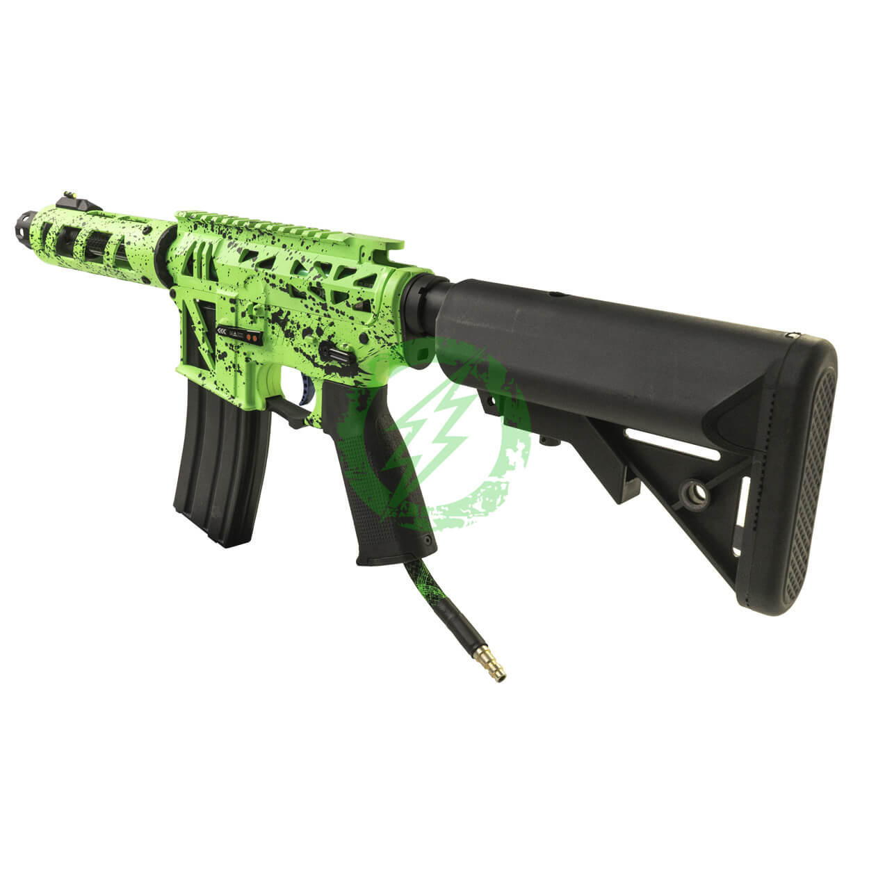 Amped Speedsoft Build | The Beginning Green & Black Splatter