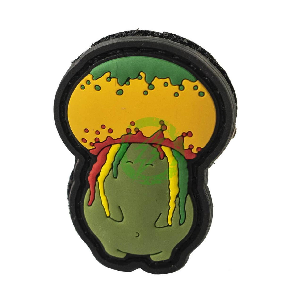 Tactical Hostyle Rasta Shroom Guy Pvc Velcro Patch