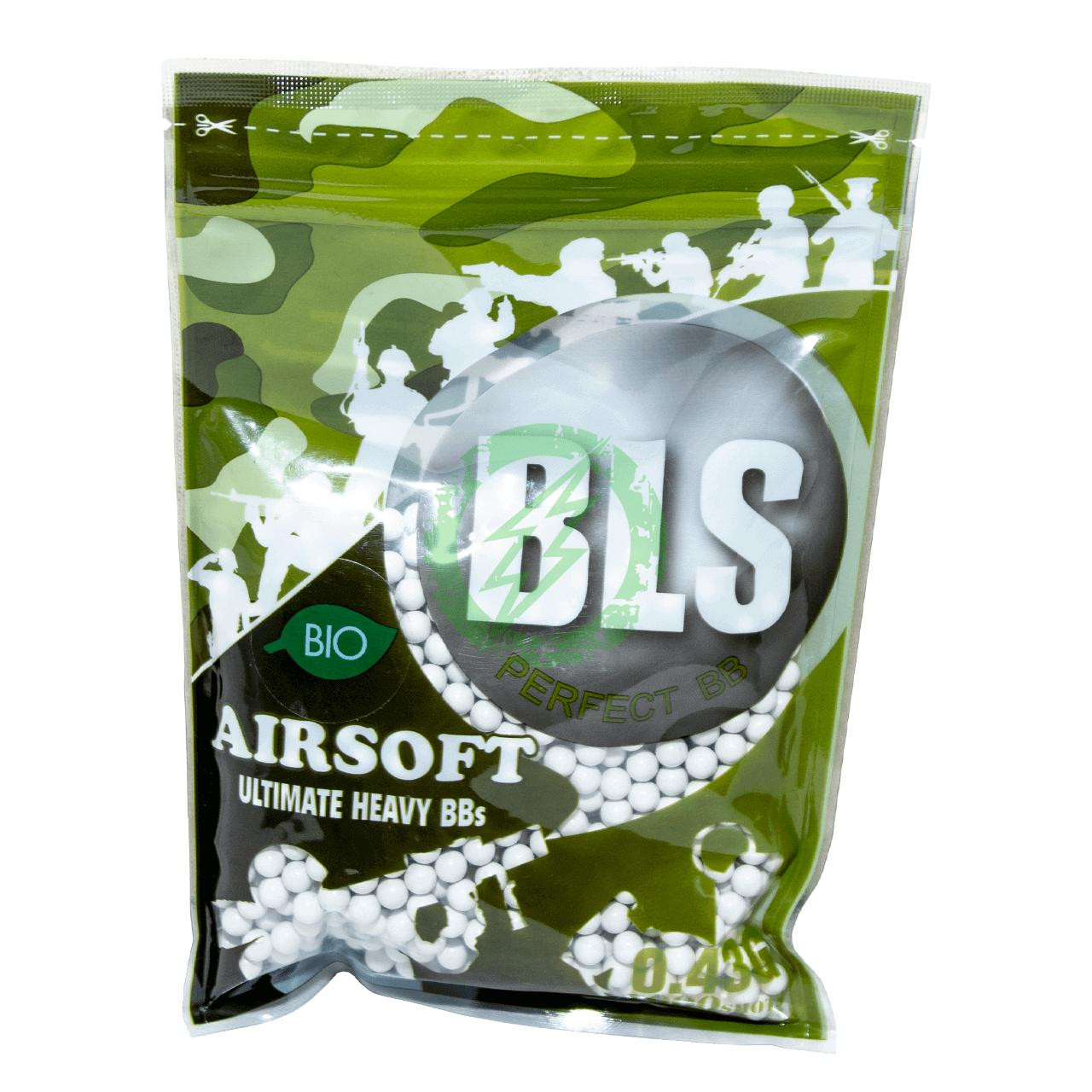 BLS Ultimate Heavy Precision 精密プラスティックBB弾(+SUS) 0.430g 2326発(1kg) ミリタリー