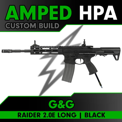 Amped Custom HPA Build Black G&G Raider 2.0E Long