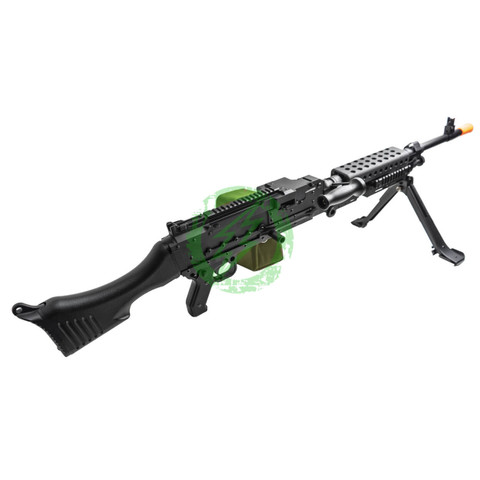 Lancer Tactical Full Metal M240 Airsoft AEG Squad Machine Gun