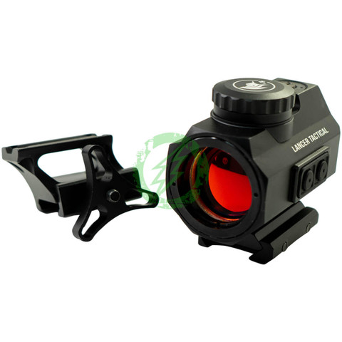Lancer Tactical Reflex Red Dot Optic with Riser Mount | Black