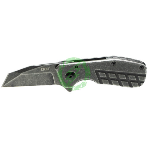 CRKT Blackout Steel Razelcliffe Compact Folding Knife with Edge
