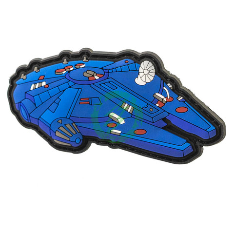 Who Shot First Unique Blue Falcon Tactical PVC Airsoft Patch