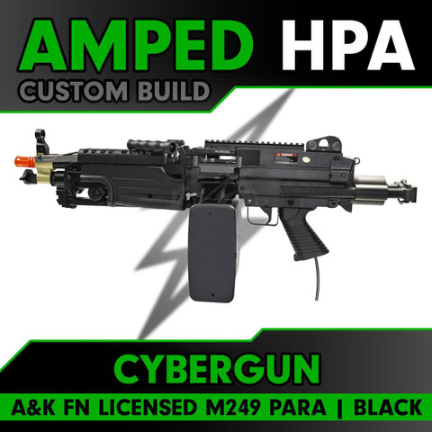 Amped Custom HPA A&K FN Licensed M249 Machine Gun