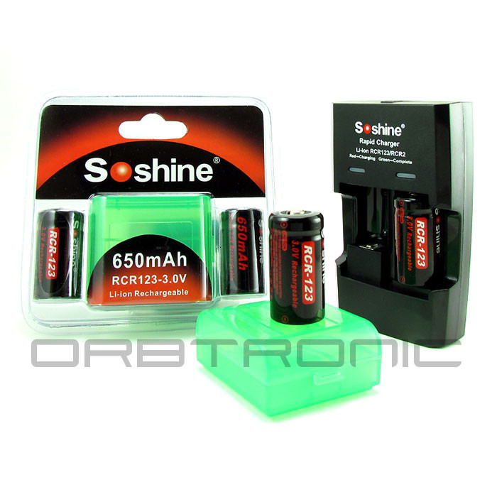rechargeable cr2 batteries and fast li-ion charger