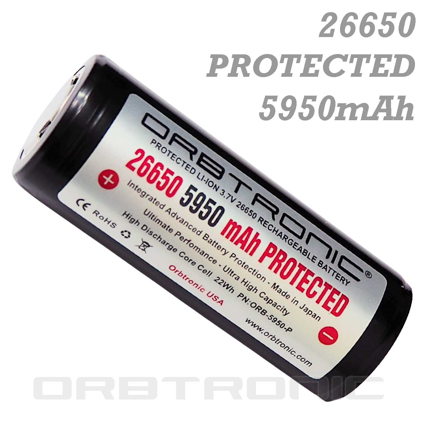 26650 Battery Cells & Chargers | Shop Now | Orbtronic