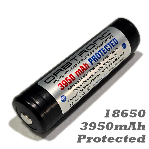 18650 Battery Li-ion 3.7V Rechargeable Cells - Orbtronic