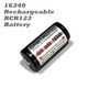 16340 Battery R-CR123A 3.7V Li-ion 920mAh Protected Rechargeable ...
