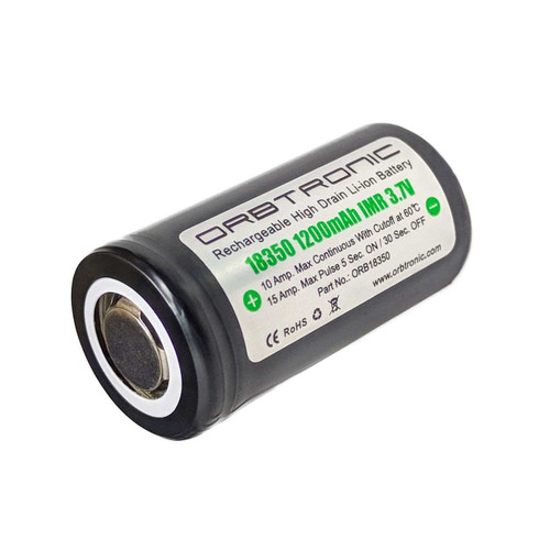 18350 battery 15A 1200mAh -ORBTRONIC