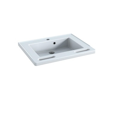 Pressalit MATRIX SMALL R2020 wash basin with integrated handrail. 600 x ...
