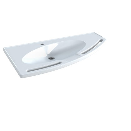 Pressalit MATRIX ANGLE R2041 vanity wash basin with integrated handles ...