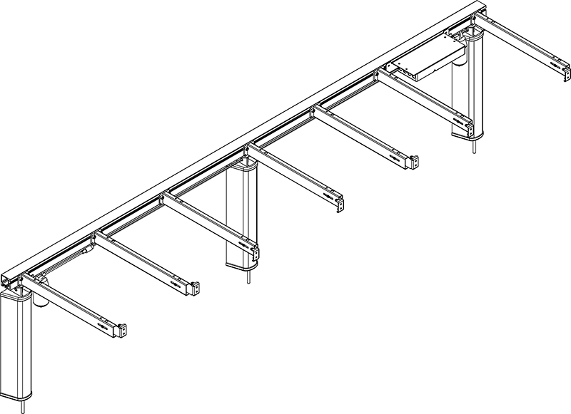 Ropox FlexiElectric 30-66260 wall mounted height adjustable frame to ...