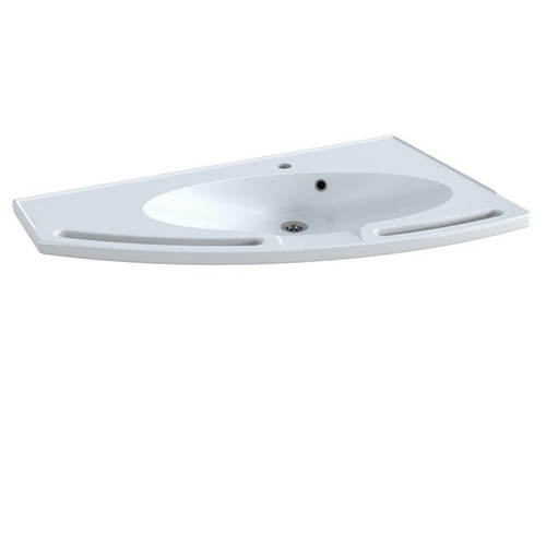 Pressalit MATRIX ANGLE R2042 vanity wash basin with integrated handles ...