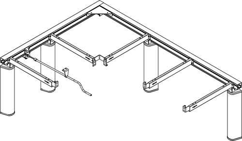 Ropox FlexiManual 30-50010 wall mounted 'L' shaped height adjustable ...