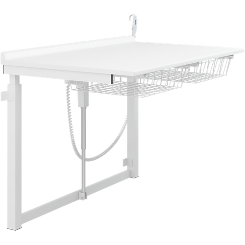 Pressalit Height adjustable changing table with 2 wire baskets R8712000 ...