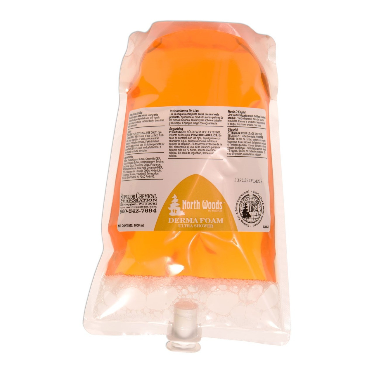 Derma Foam II Dispenser - White - North Woods, Proudly A Part of BradyPLUS