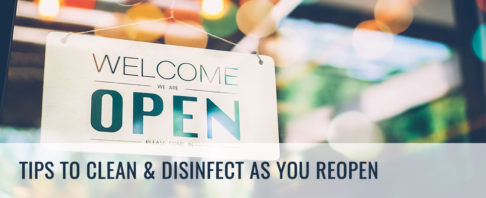 Reopen your business successfully - Tips to sanitize and prevent spread ...