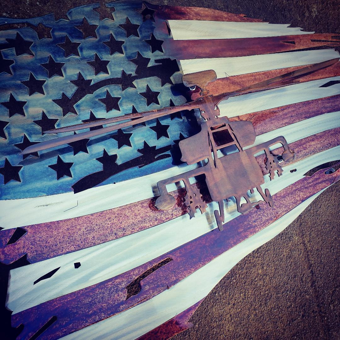 Laser & Custom Made Battle Worn Flag Art | Metal Worx - Page 2