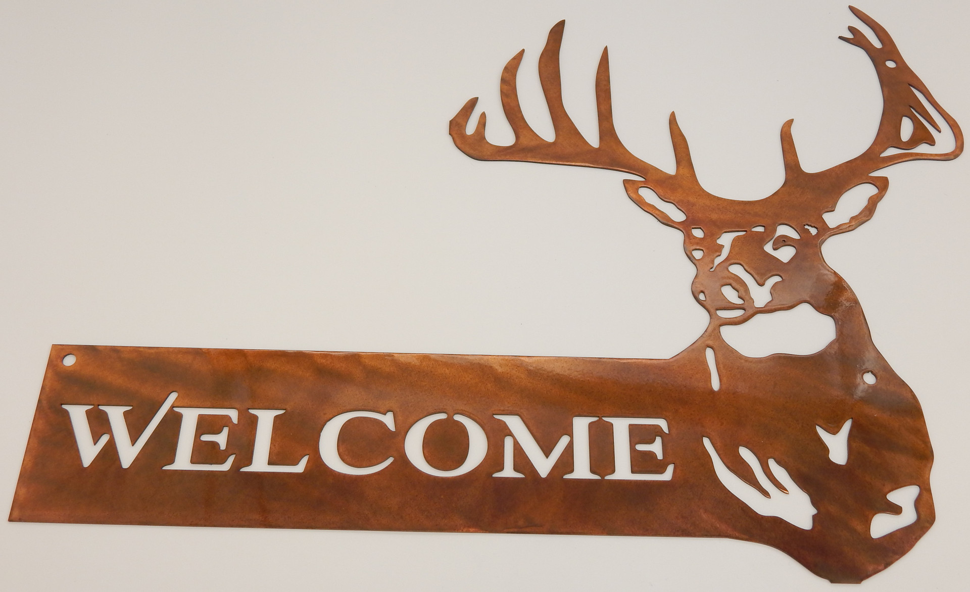 Deer Welcome Sign - Metal Worx Inc