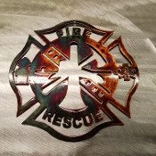 Fire Dept Maltese Cross - Metal Worx Inc