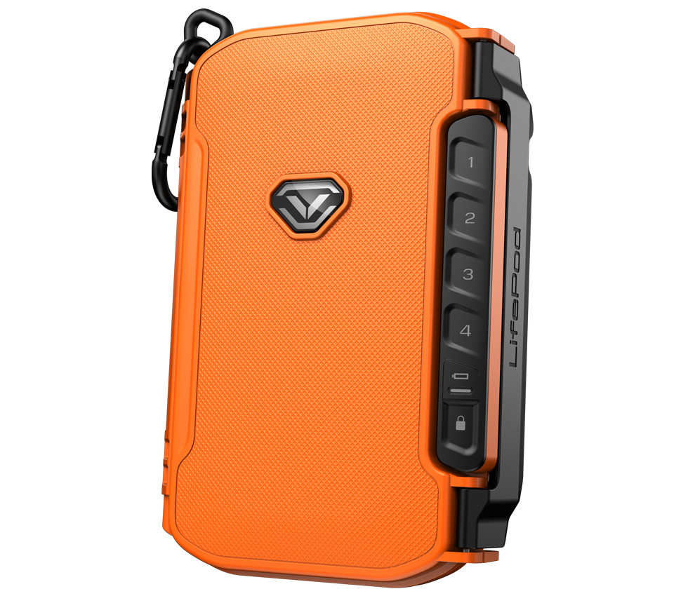 VAULTEK LifePod X Micro Weatherproof Lockbox - Rush Orange