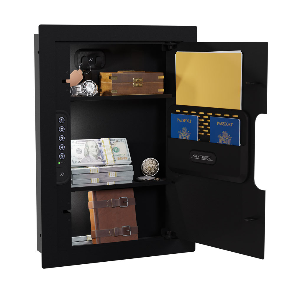 Sanctuary SA-IWV-B Home & Office In-Wall Vault - Black