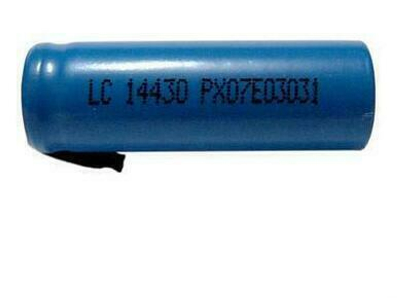 4/5 AA 3.7 Volt Lithium Ion 14430 Battery with Tabs (650 mAh)