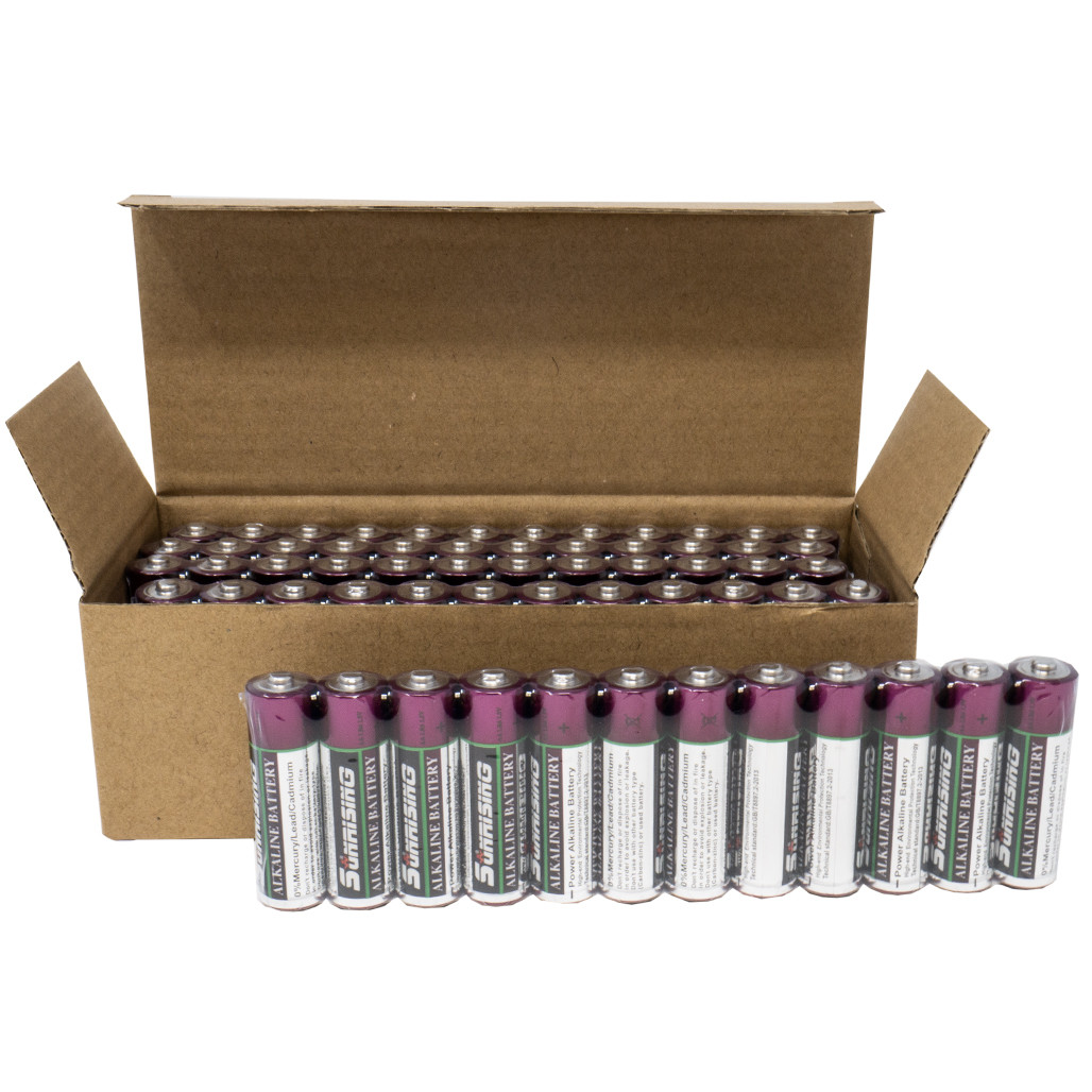 60-Pack AA Sunrising Alkaline Batteries