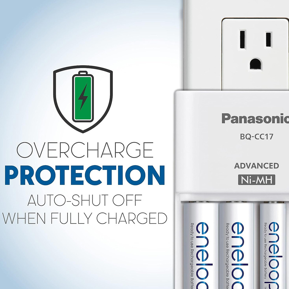 Panasonic Eneloop 10 AA & 4 AAA Battery & Charger Combo KKJ17MCA104)