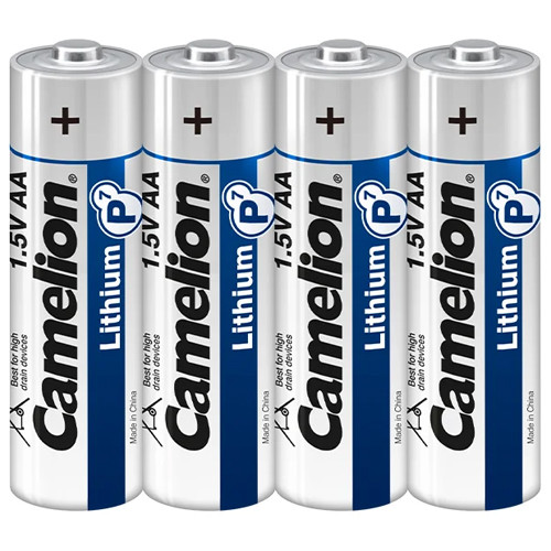 4-Pack AA Camelion Lithium Batteries (L91 Replacement)