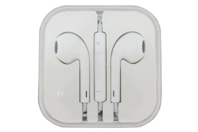 White Wired Earbuds