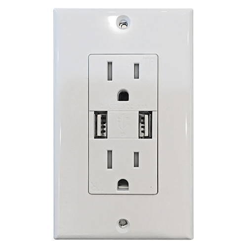 15A USB DECORA RECEPTACLE - Spectrum Supply Co.