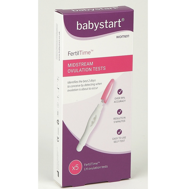 Babystart FertilTime Midstream-Ovulationstests, 5er-Pack