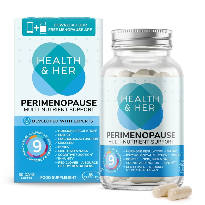 Health & Her Perimenopause Biome Multi-Nutrient Support Supplement - 60 ...