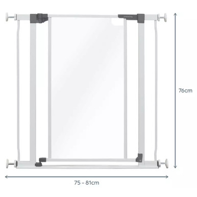 Dreambaby Peek-A-Boo Clear-View Low-Step Gate - Fits Gaps 75cm-81cm ...