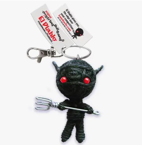 Huck Finn String Doll Keychain from Thailand - The Silk Road Fair Trade ...