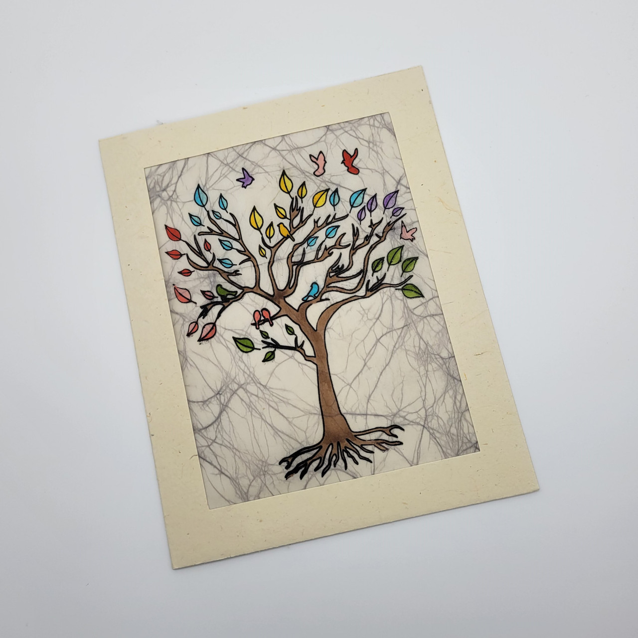 Tree of Life Batik Art from Nepal - The Silk Road Fair Trade Market